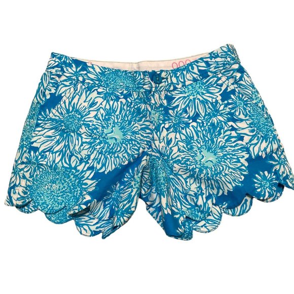 Lilly Pulitzer | Shorts | Lilly Pulitzer Buttercup Shorts Ariel Blue Lion In The Sun Size 00 ...